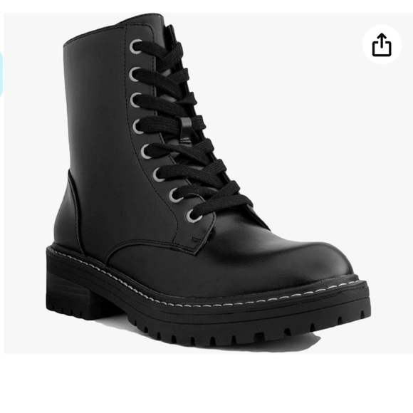 Sugar | Shoes | Sugar Womens Kaedy Faux Leather Combat Laceup Boots ...